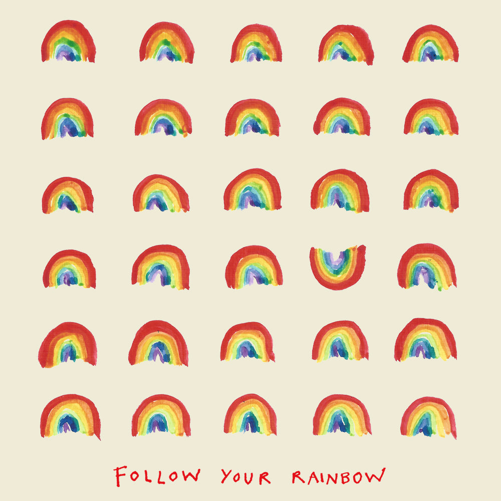 'Follow your Rainbow' Greetings Card – Poet & Painter