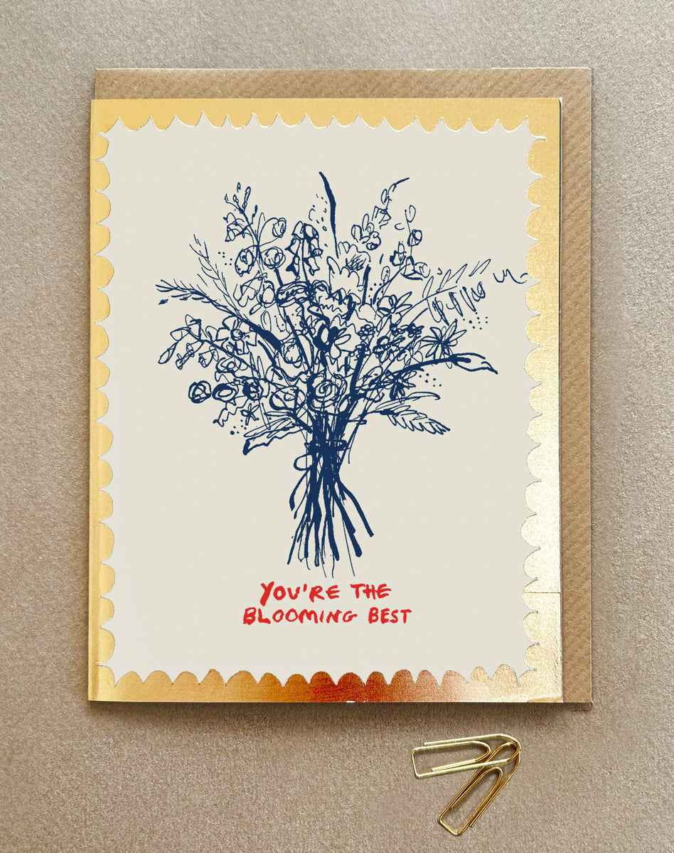 'You're The Blooming Best' Greetings Card – Poet & Painter