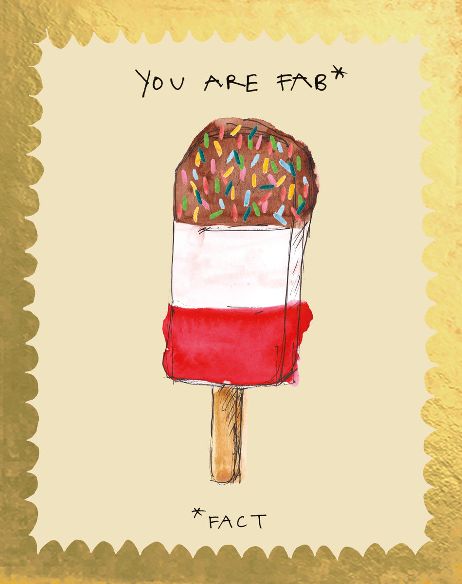 'You are Fab' Greetings Card – Poet & Painter